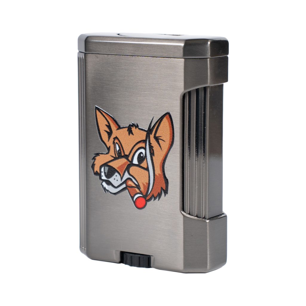 Fox Lotus Big Pocket Lighter in Gunmetal – Fox Cigar