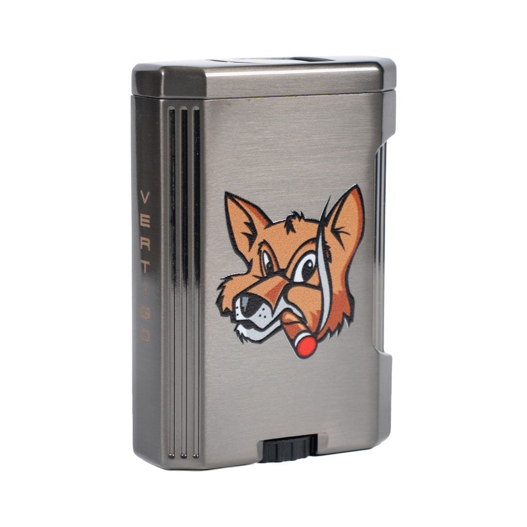 Fox Lotus Big Pocket Lighter in Gunmetal – Fox Cigar